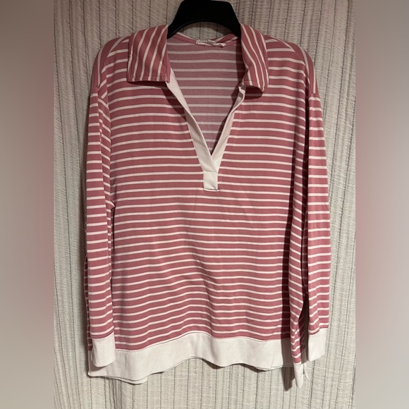 Jane and Delancey | Tops | Jane And Delancey Pink And White Striped ...